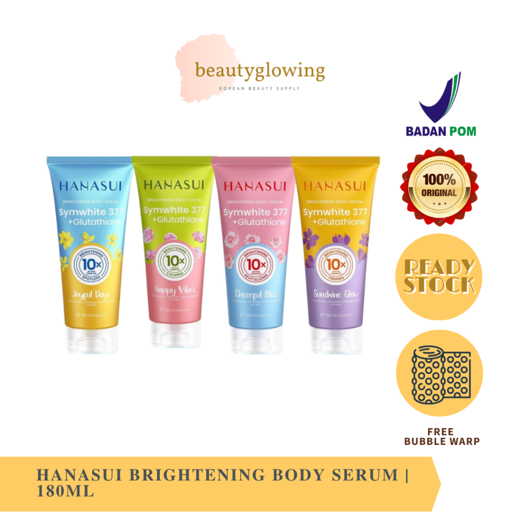 Jual HANASUI - BRIGHTENING BODY SERUM 180ML | Cheerful Bliss | Joyful ...