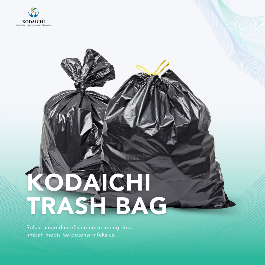 Jual TRASH BAG HITAM - KODAICHI - Kantong Plastik Limbah Medis | Shopee ...