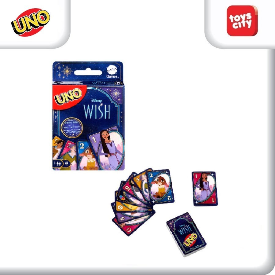 Jual UNO Disney Wish Card Game for Kids, Adults & Family Night with ...