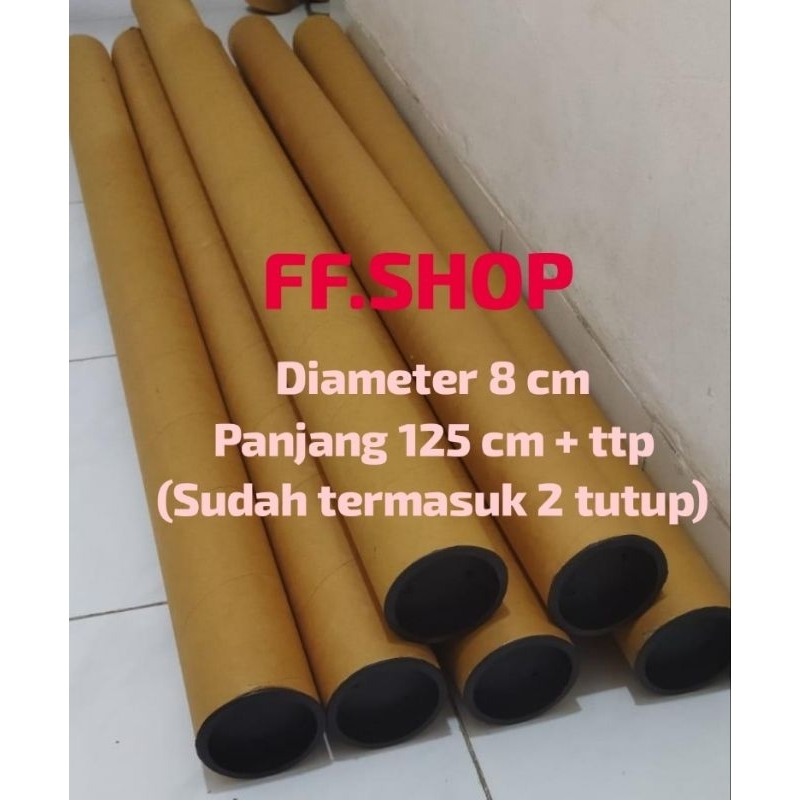 Jual Tabung Packing Dm 8 cm x 125 cm + Ttp/Tube Paper Core/selongsong ...