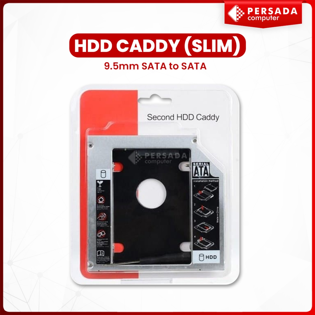 Jual HDD Caddy (SLIM) 9.5mm SATA to SATA | Shopee Indonesia