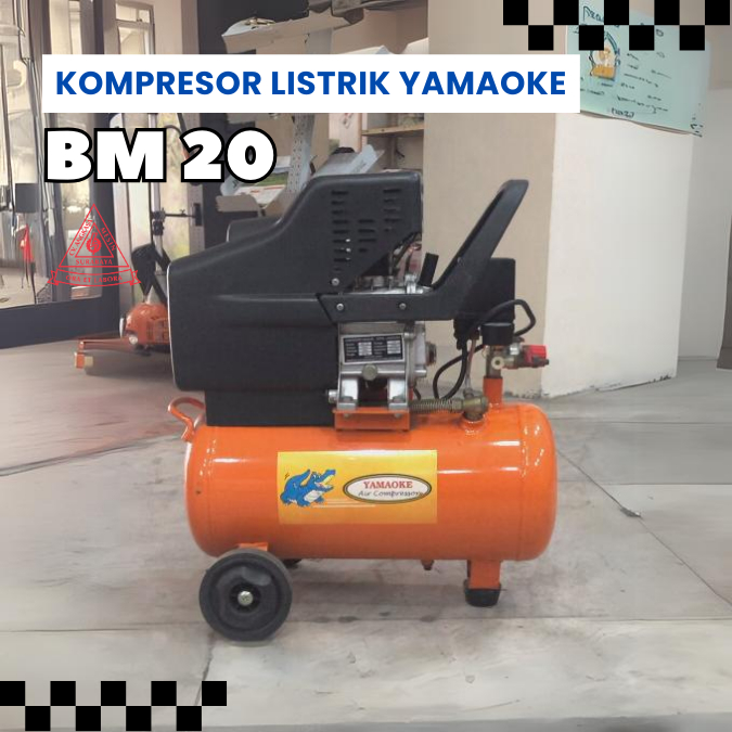 Jual Kompresor Angin Listrik Yamaoke BM 20 1 HP- Mesin Kompresor ...