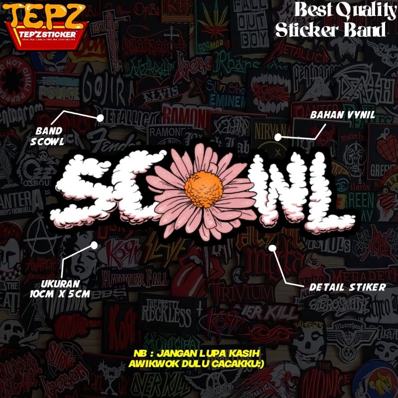 Jual STIKER STICKER (BAND SCOWL) STIKER BAND|STIKER METAL|STIKER ...