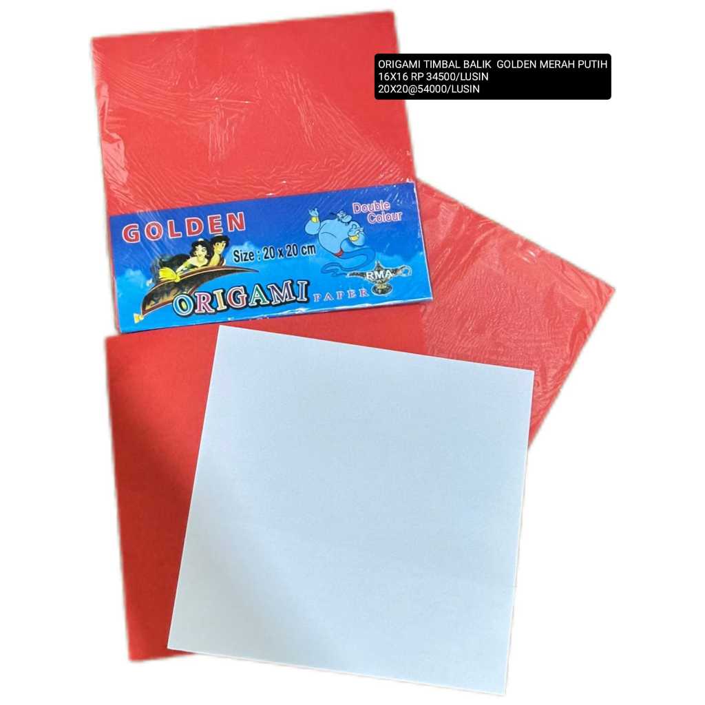 Jual [1 Bungkus] Origami Merah Putih Kemerdekaan 16x16cm / Kertas Lipat ...