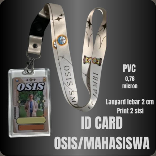 Jual ID Card Lanyard OSIS Mahasiswa BEM Hima KKN Mpk Pramuka Event ...