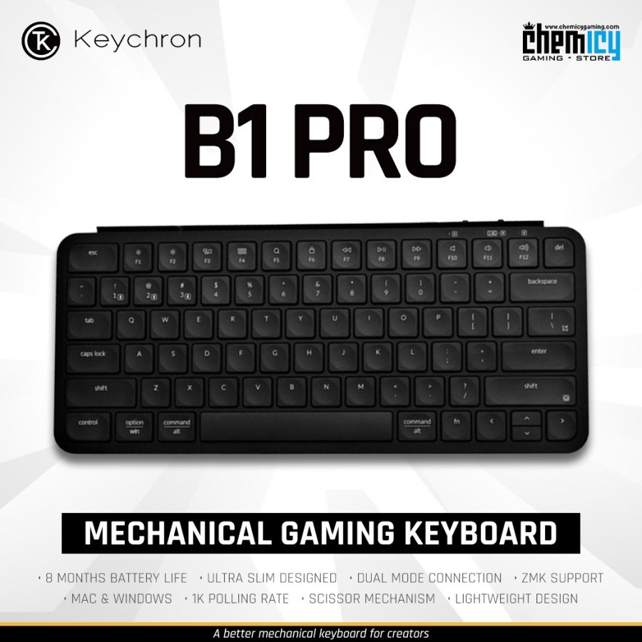 Jual Keychron B1 Pro Ultra-Slim Lightweight Wireless Mechanical Gaming ...