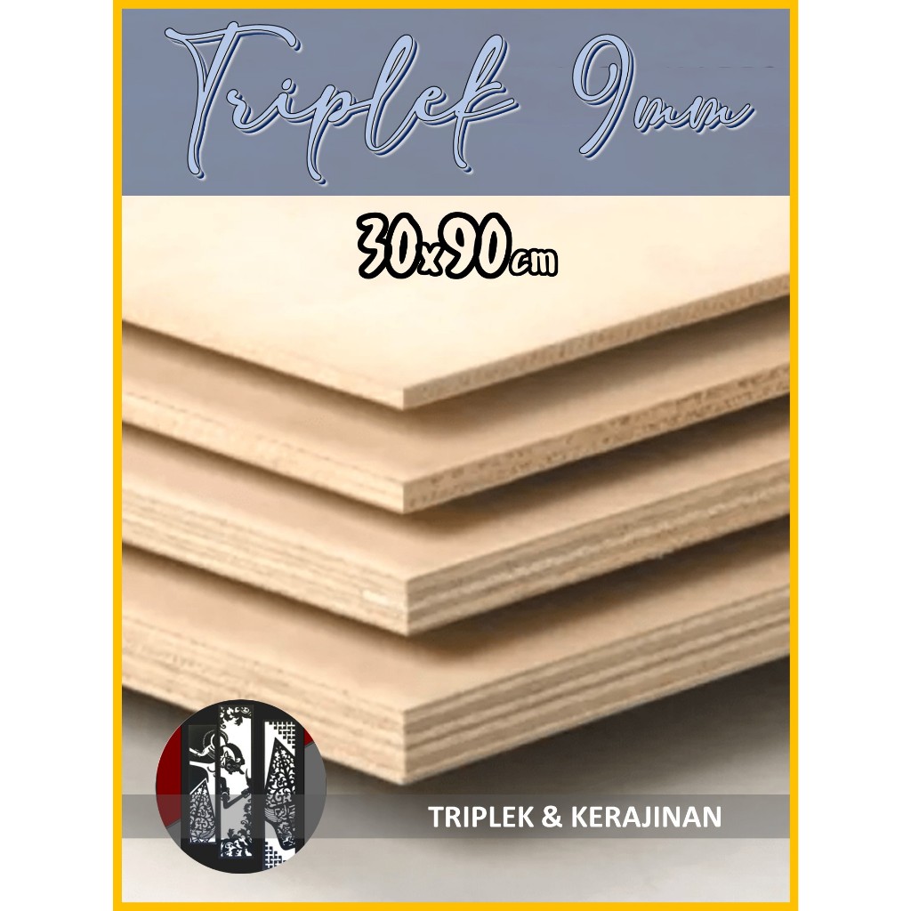 Jual Triplek 9mm 30x90 cm Kualitas Premium Plywood Multiplek 9 mm 30 x ...