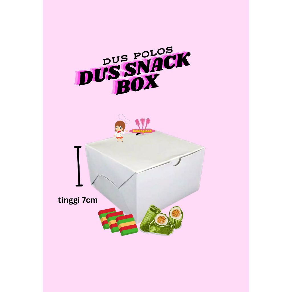 Jual Dus Kotak snack box putih polos | Shopee Indonesia