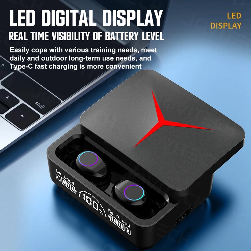 Jual TWS M90 Earphone Gaming Wireless Bluetooth Headset HIFI Stereo ...