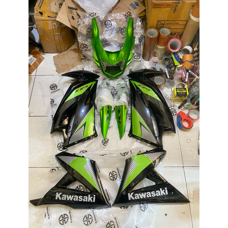 Jual Sepaket Fairing set body ninja rr new 2014 2015 hijau ijo baru ...