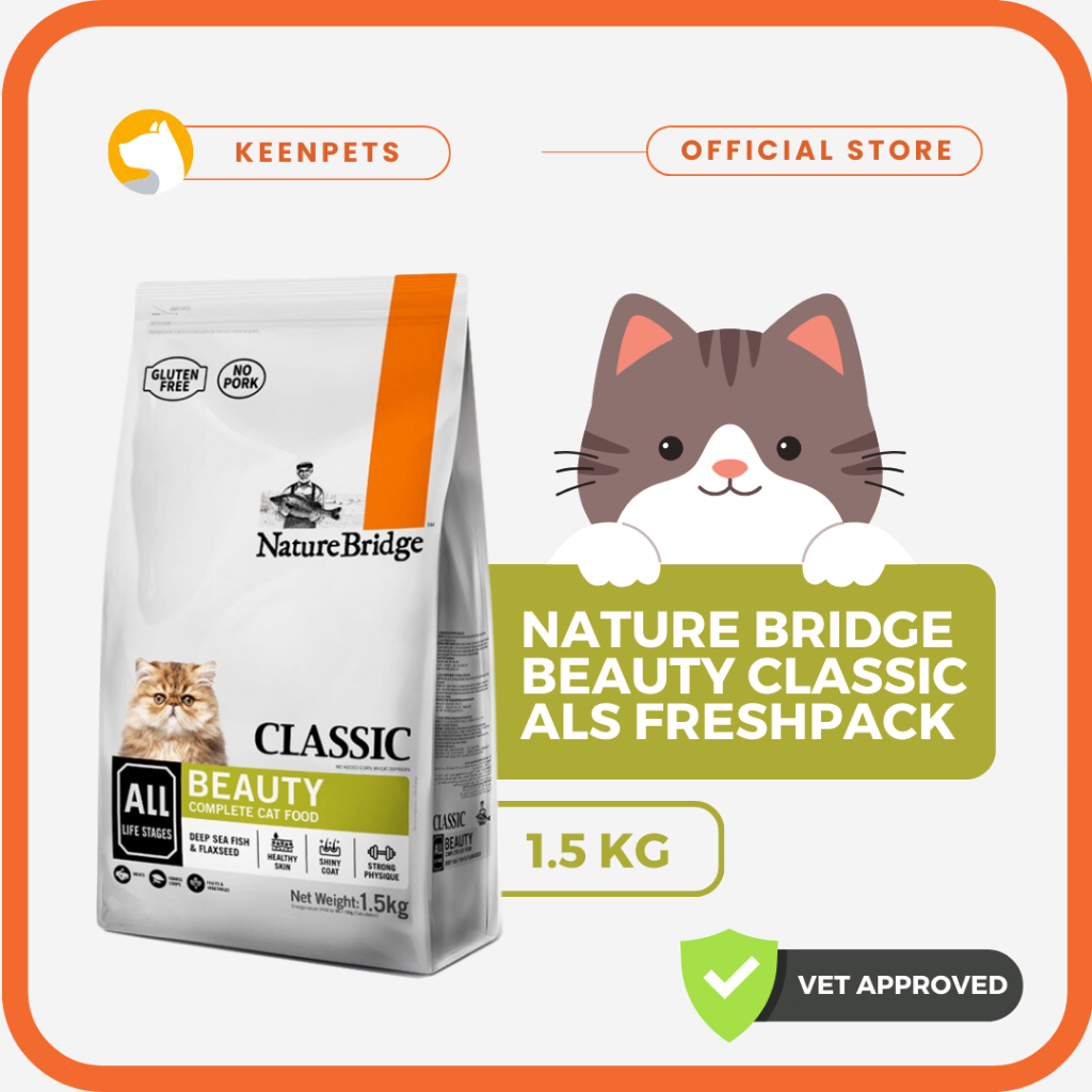 Jual NB Nature Bridge Cat Classic Beauty Food ALS 1.5 KG Makanan ...