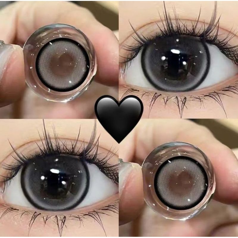 Jual Softlens Premium Hitam Pekat Barbie Diameter 16 mm | Softlens ...