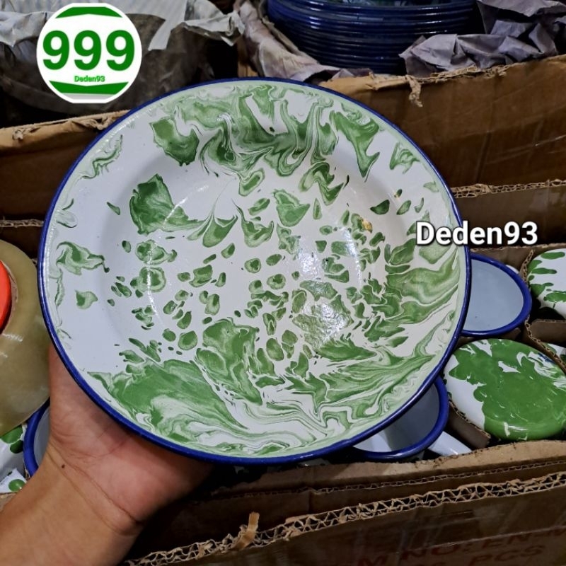 Jual Piring Enamel Jadul Blirik / Piring Seng Enamel 20cm & 22cm ...