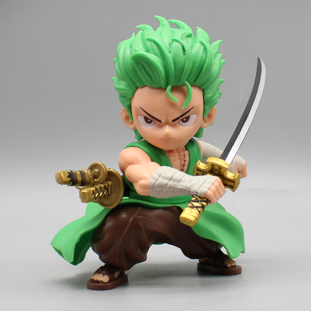 Jual [ Foto Asli ] Action Figure One Piece Roronoa Zoro Mini Karakter ...