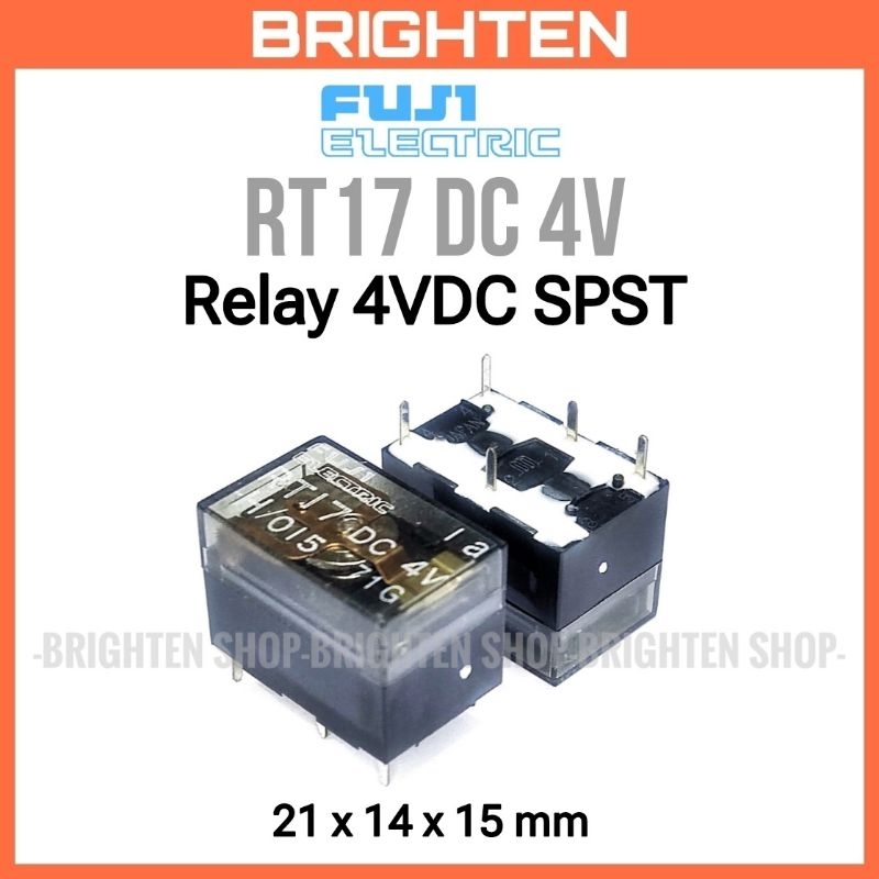 Jual FUJI ELECTRIC RT17 Relay 4VDC SPST N.O. 5 pin 1 induk 1 anak Normally Open DC 4V 5P JAPAN ...