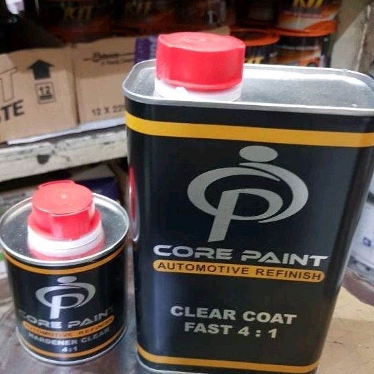 Jual core paint-clear core 4:1 gloss 1lt set/pernis/pengkilap mobil ...