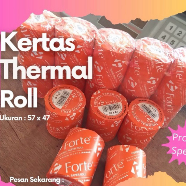 Jual Label print Struk Kertas Thermal 57 x 47 Kertas Print Laundry ...