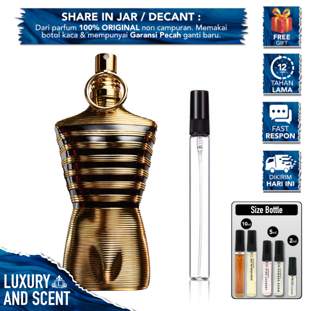 Jual DECANT PARFUM JEAN PAUL GAULTIER LE MALE ELIXIR MAN Share In ...