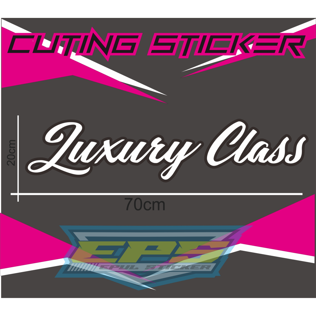 Jual STIKER LUXURY CLASS,STIKER CUTING,STIKER ELF | Shopee Indonesia