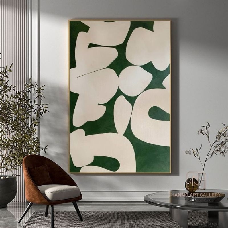 Jual LUKISAN ABSTRAK MODERN MINIMALIS ROOM (include frame lis, packing ...