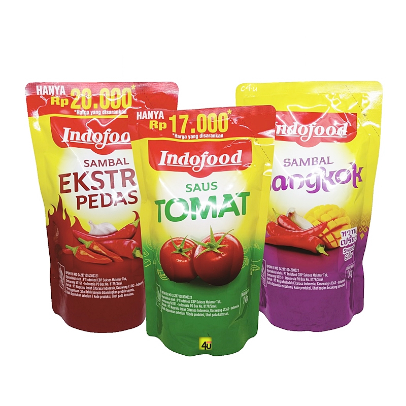 Jual Indofood - Saus Sambal dan Tomat - POUCH 1 kg | Shopee Indonesia