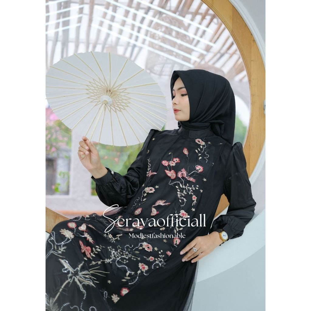 Jual Serayaofficiall X Sheraya Rekomendasi Dress Pesta dan Kondangan Mewah Tille Garden Premium ...