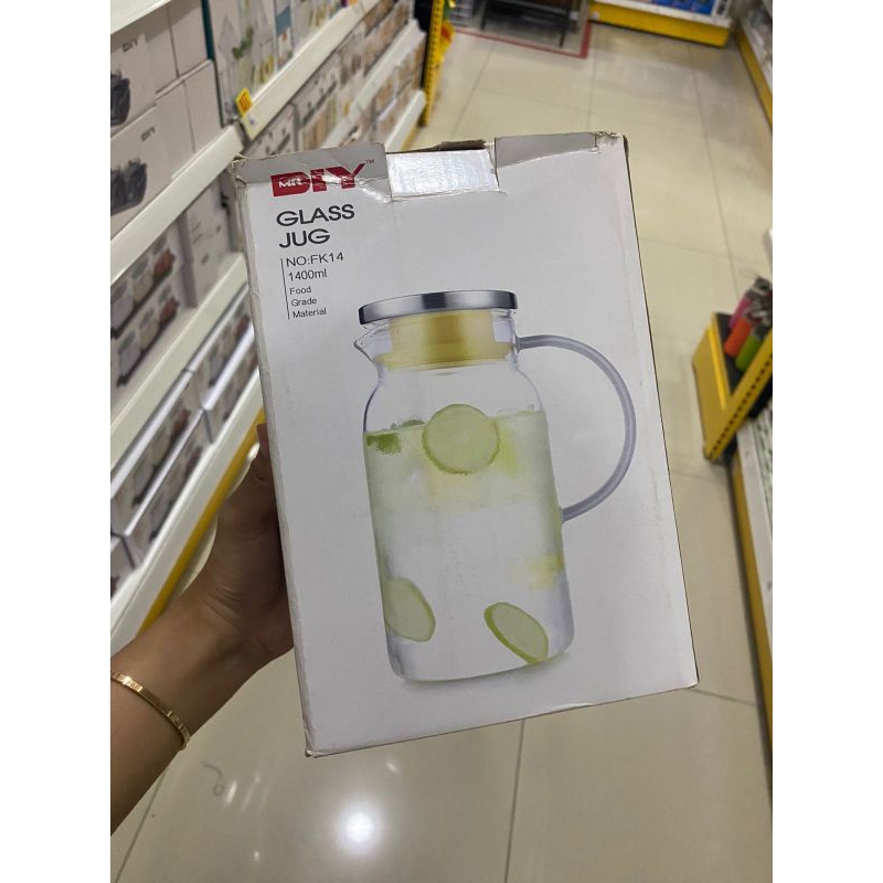 Jual MR DIY - Glass Jug 1400ml | Shopee Indonesia