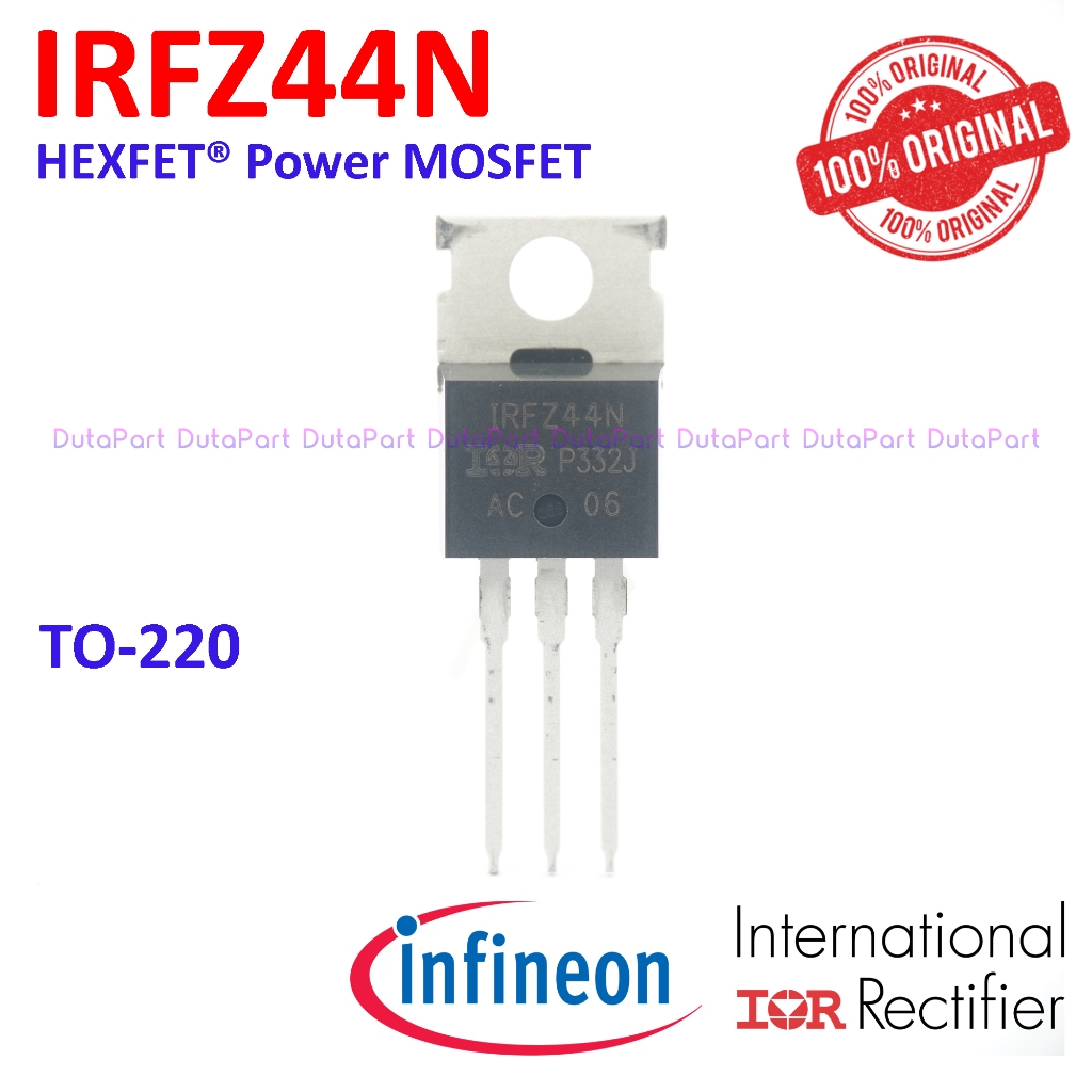 Jual IRFZ44N ORIGINAL INFINEON IRFZ44NPBF 55V 49A MOSFET IRFZ IRF 44 44N | Shopee Indonesia