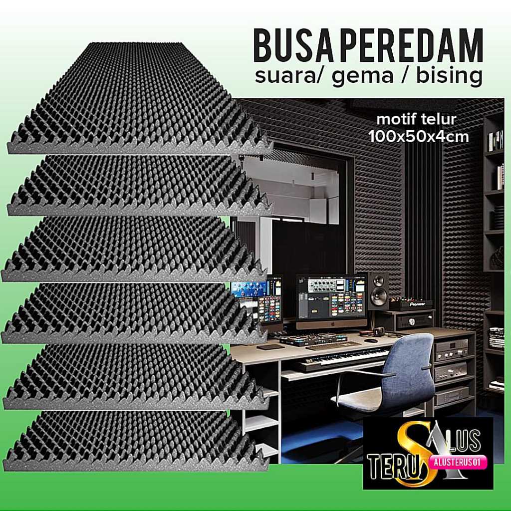 Jual BUSA TELUR PEREDAM SUARA RUANGAN 100X50X4CM AKUSTIK FOAM ...