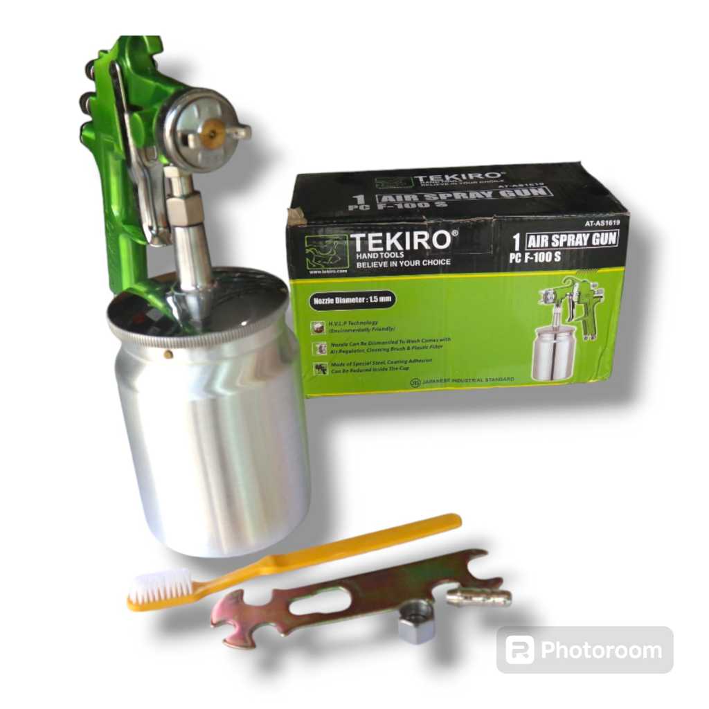 Jual Spray gun F100S Tekiro Tabung bawah spet cat f100 spraygun tekiro ...