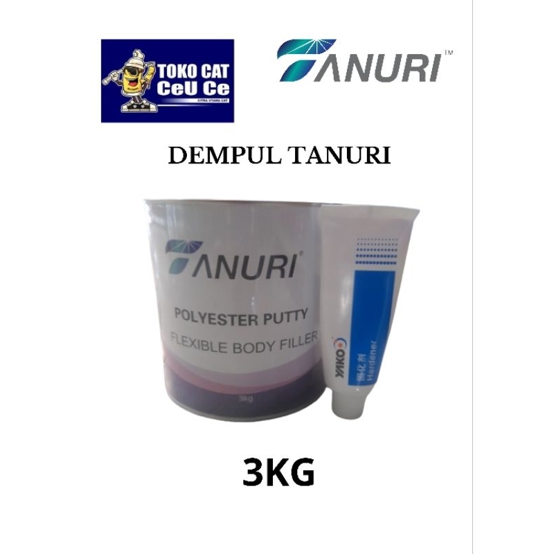 Jual DEMPUL TANURI 3KG | TANURI POLYESTER PUTTY 3KG | Shopee Indonesia