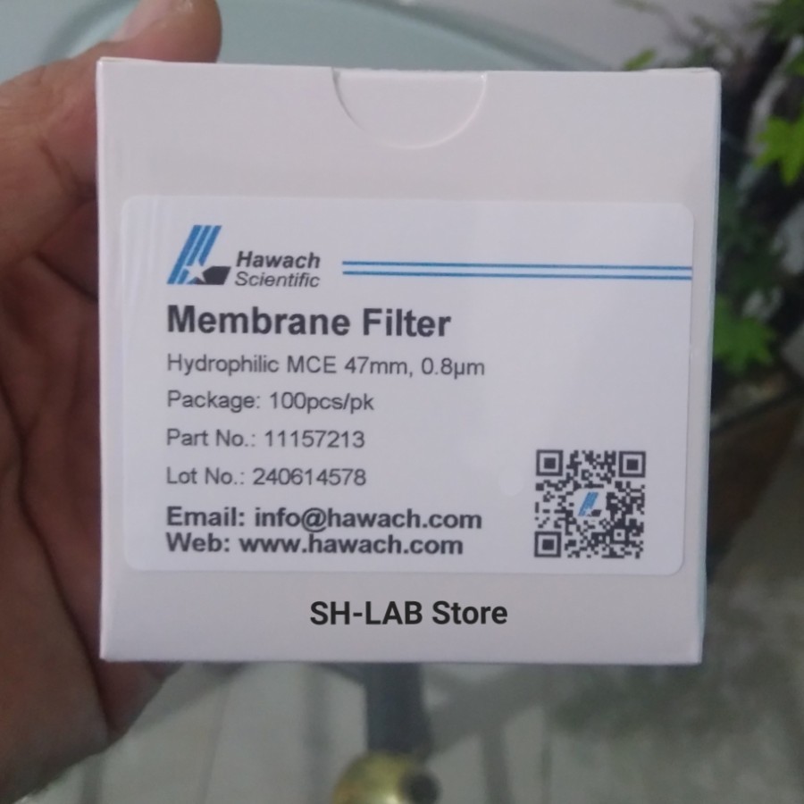 Jual Membrane Filter MCE Diameter 47 mm Pori 0.8 um HAWACH | Shopee ...