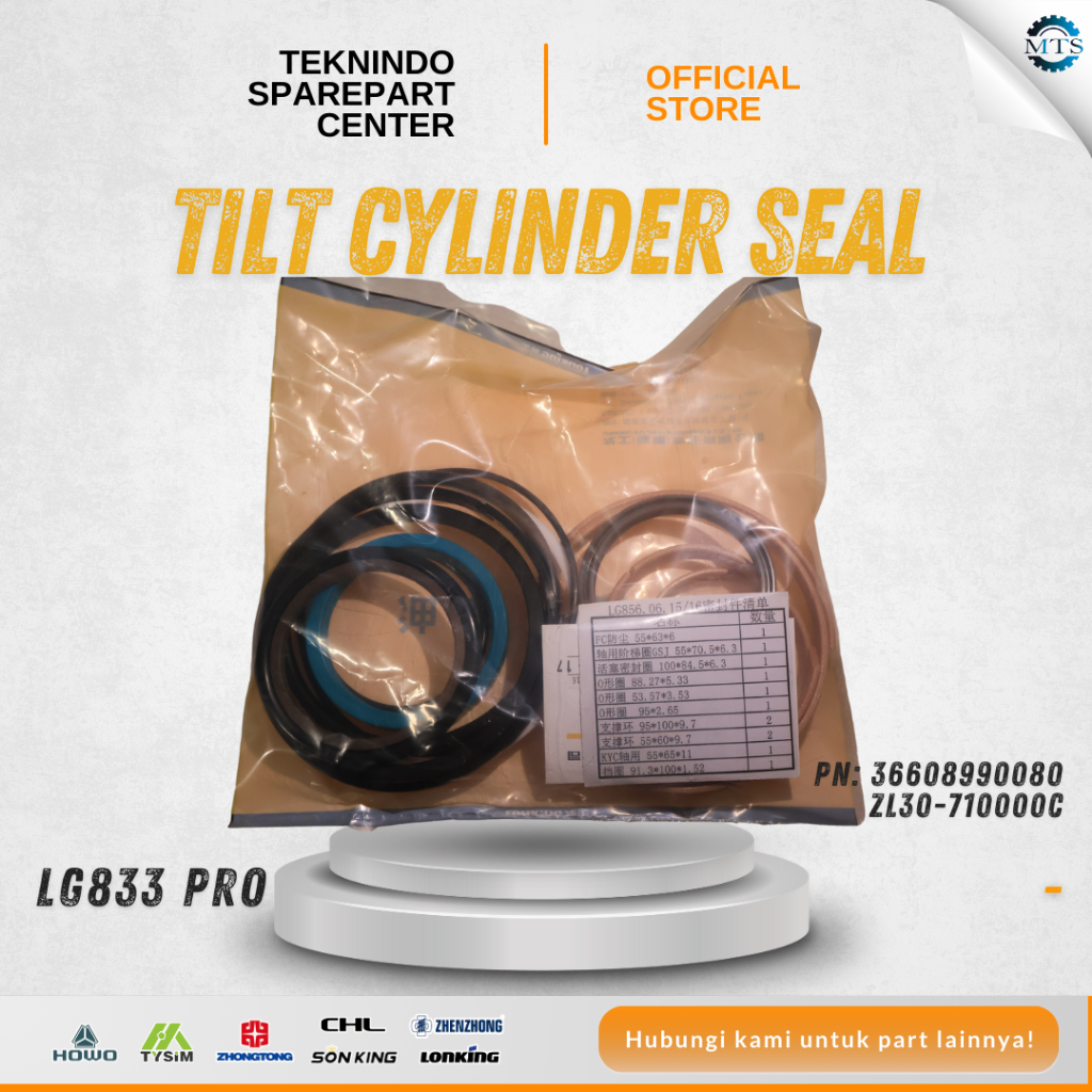 Jual Tilt Cylinder Seal | P/N:36608990080 | Type Model: Lonking LG833 ...
