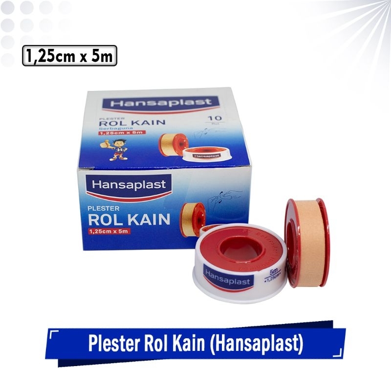 Jual Hansaplast Rol Kain Serbaguna 1.25cm x 1m 1.25cm x 5m Plester Luka ...