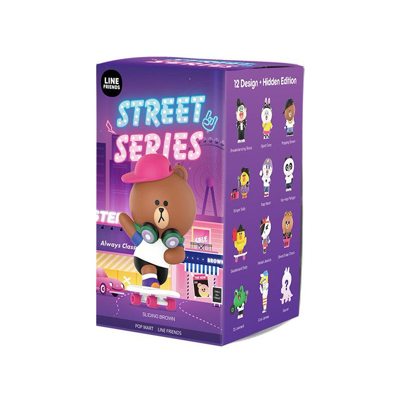 Jual Pop Mart Line Friends Street Series Blind Box Figure Brown ...