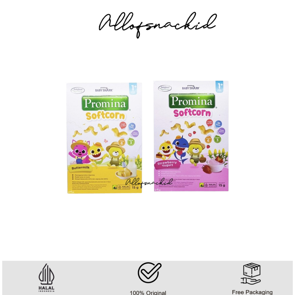 Jual Promina - Softcorn - Buttermilk / Strawberry Yogurt - 15gr ...