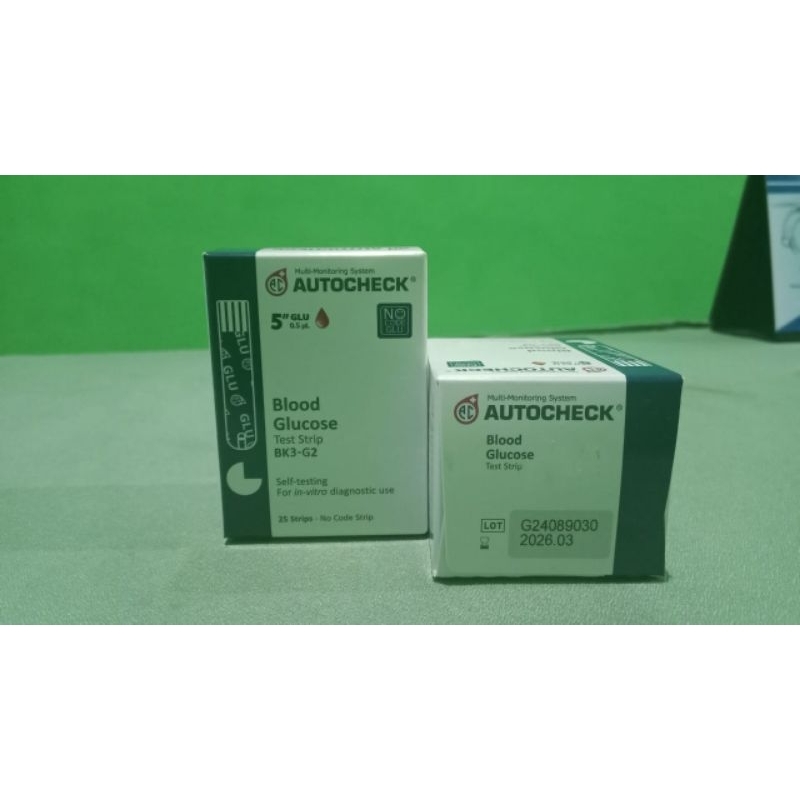 Jual Strip Gula AUTOCHECK GLUCOSE AUTO CHECK ISI 25 STRIP | Shopee ...