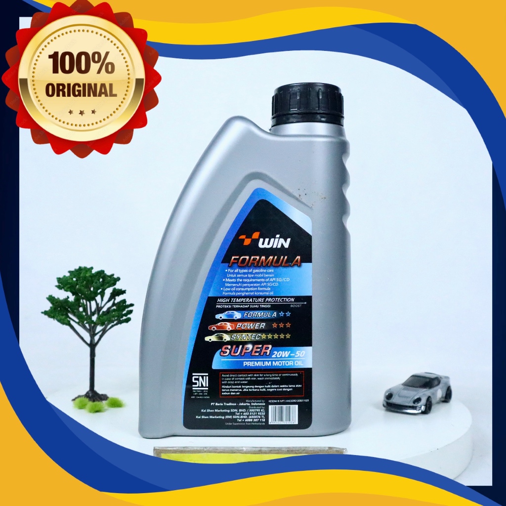 Jual OLI MESIN WIN FORMULA SUPER PREMIUM MOTOR 20W-50 1L 20W50 1LITER ...