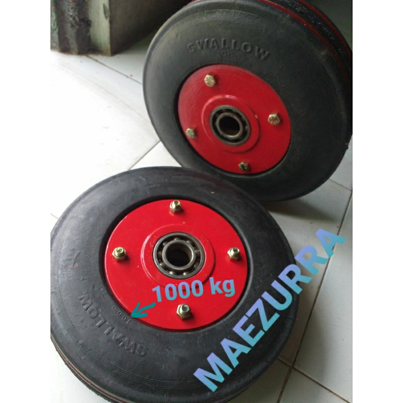 Jual RODA ROLY KARET SWALLOW 10 inchi | RODA TROLY 10 inchi | RODA ...