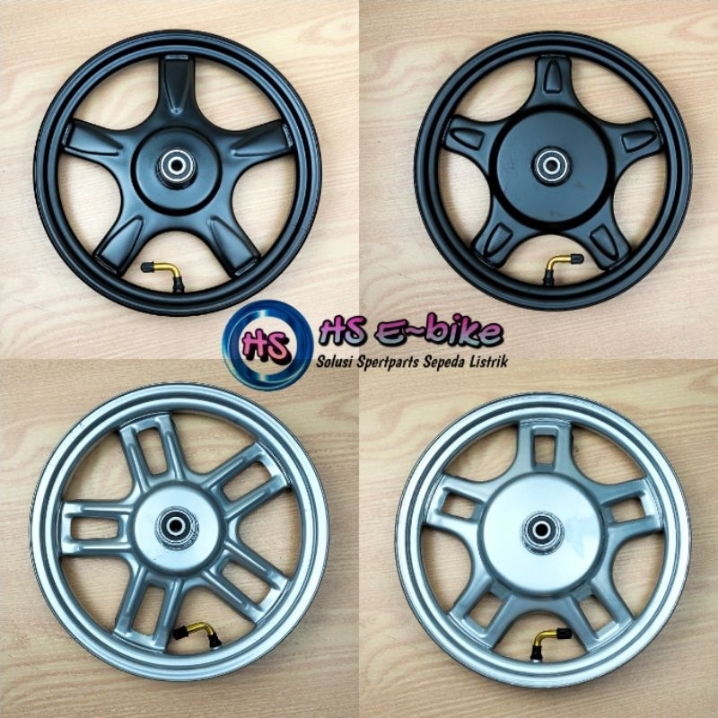 Jual VELG DEPAN SEPEDA LISTRIK UNIVERSAL SILVER & HITAM | Shopee Indonesia