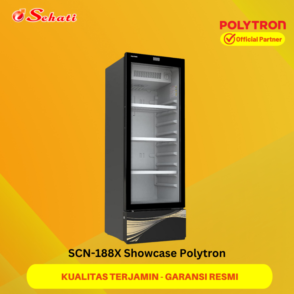 Jual POLYTRON Showcase 3 Rak SCN-188X Showcase Polytron Anti Embun 230 ...