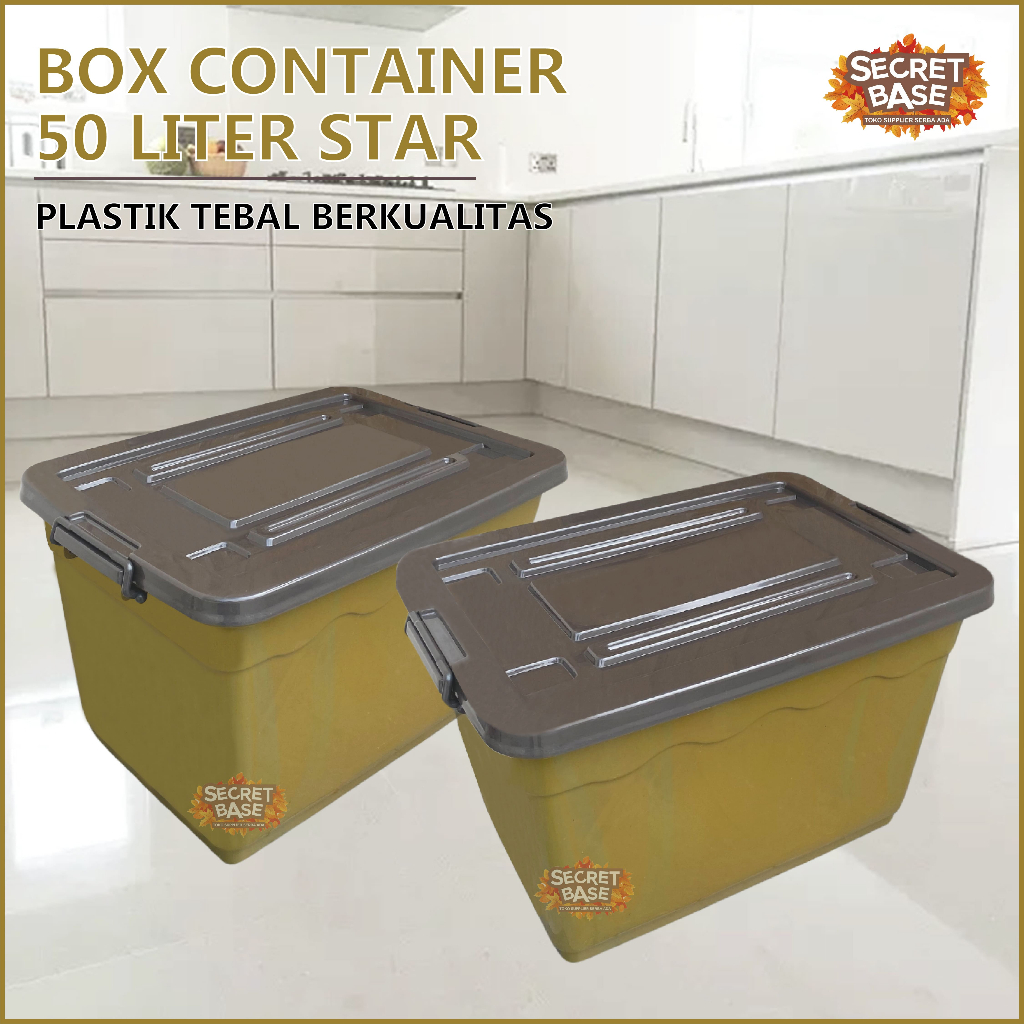 Jual BOX STAR 50 LITER + RODA - Kontainer Box Plastik / Container Box ...