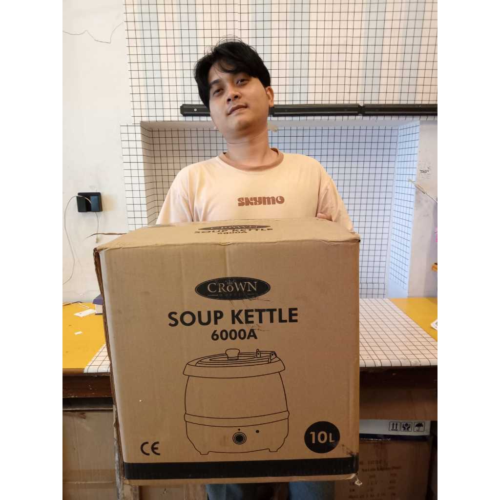 Jual Crown Horeca Katering Soup Kettle Tureen Pemanas Sop Kuah 10 Liter ...