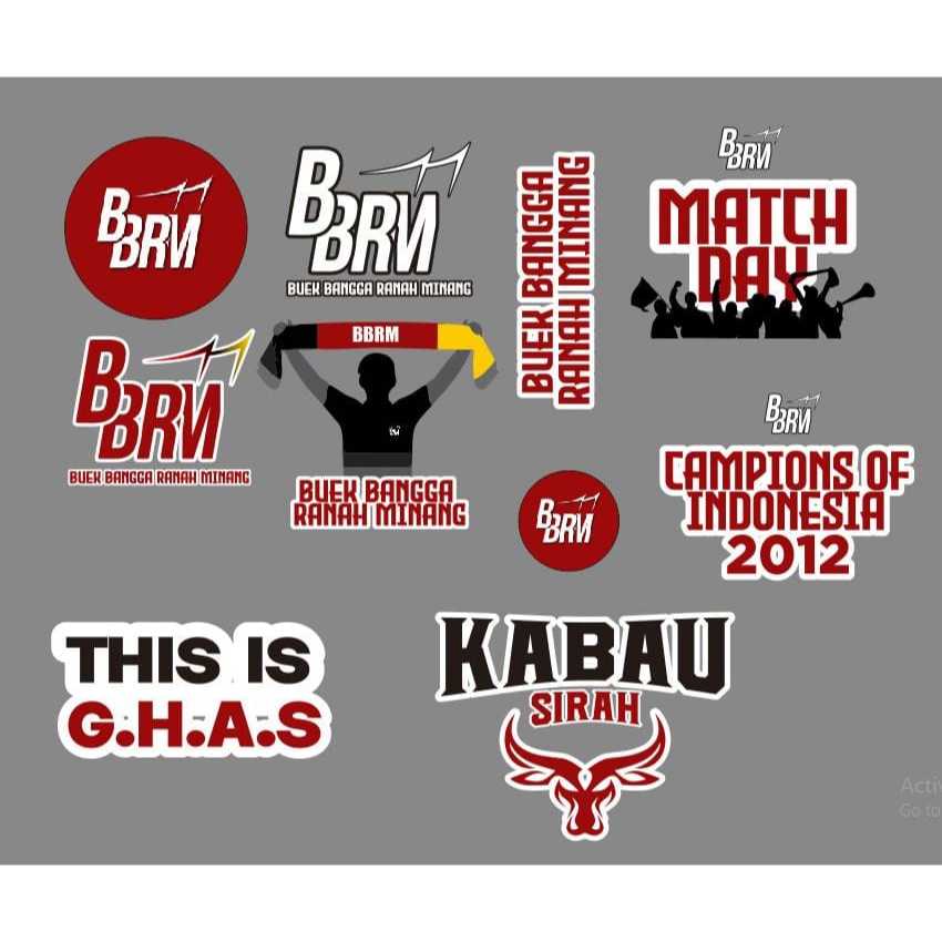 Jual (UKURAN LEBIH BESAR) STICKER STIKER BBRM BUEK BANGGA RANAH MINANG ...