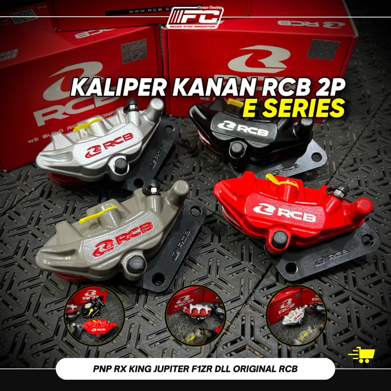 Jual KALIPER RCB E SERIES 2 PISTON UNIVERSAL DISC KANAN RX KING F1ZR ...
