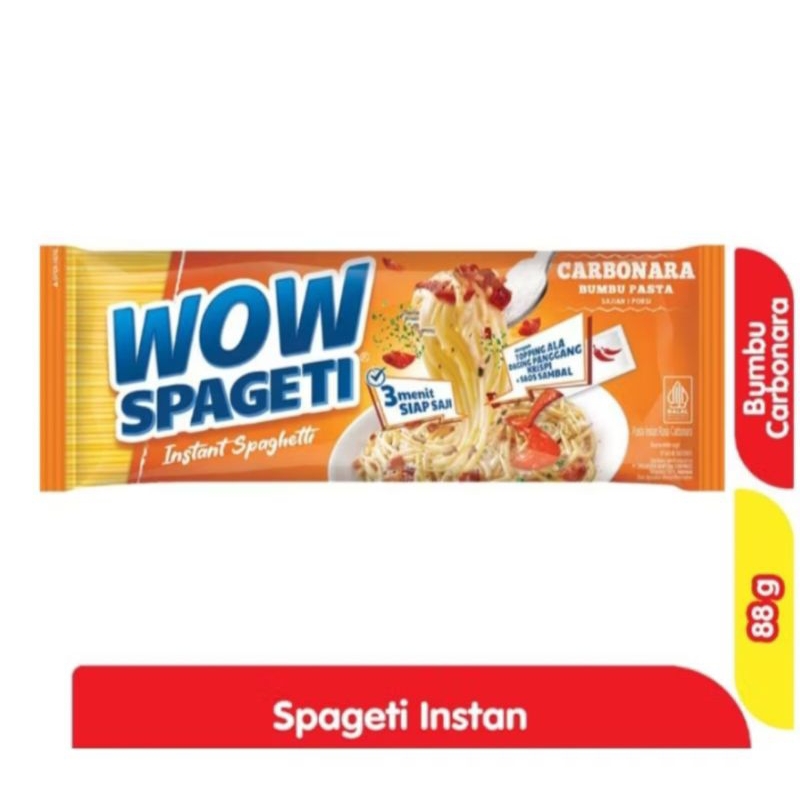 Jual WOW SPAGETI Instant Spaghetti Pasta Instan 84gr | Shopee Indonesia