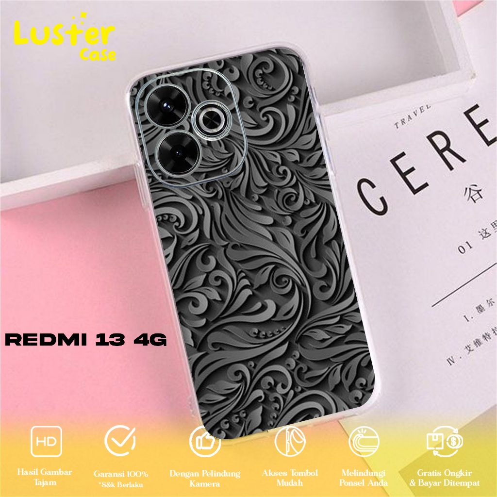 Jual Case Redmi 13 4G Casing Redmi 13 4G Motif BATIK - Clear Case ...