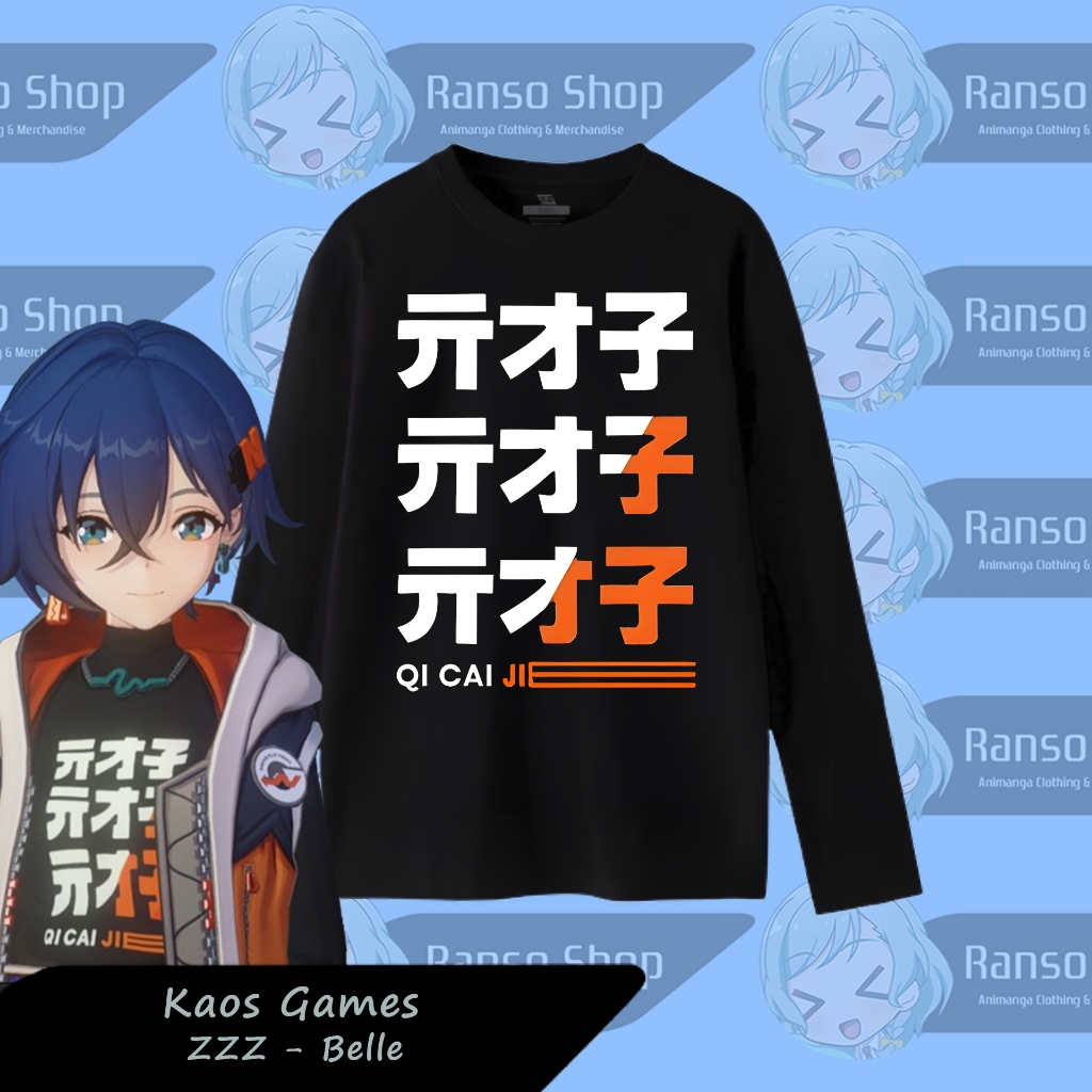 Jual Kaos Longsleeves Game Belle ZZZ / Baju Lengan Panjang Game Anime ...