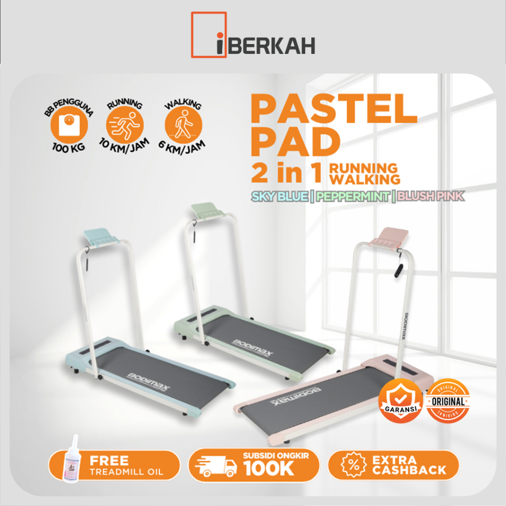 Jual BODIMAX RUNNING PAD PASTEL / TREADMILL/ RUNNING PAD/ GYM / ALAT ...