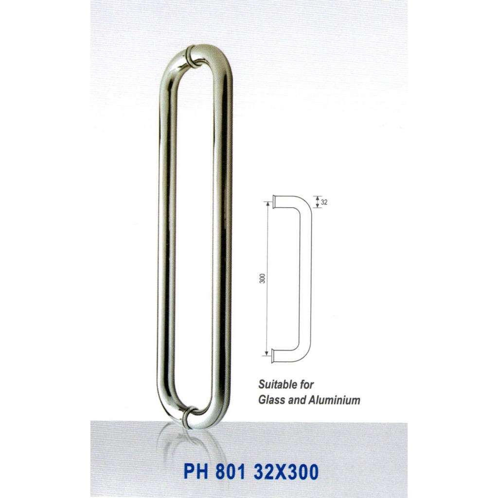 Jual Pull Handle C PH 801G Diameter 32 X 300 BLACK WHITE Tarikan Handle ...